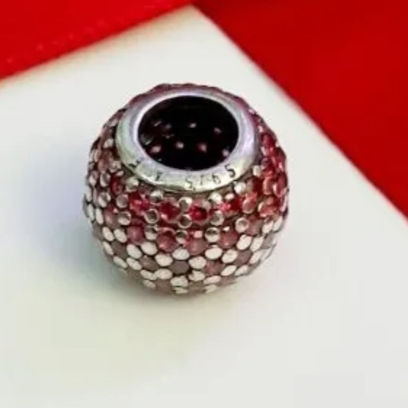 Pandora | Jewelry | Pandora Red Pave Lights Charm | Poshmark